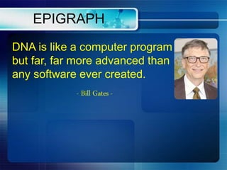 Artificial gene synthesis | PPTX