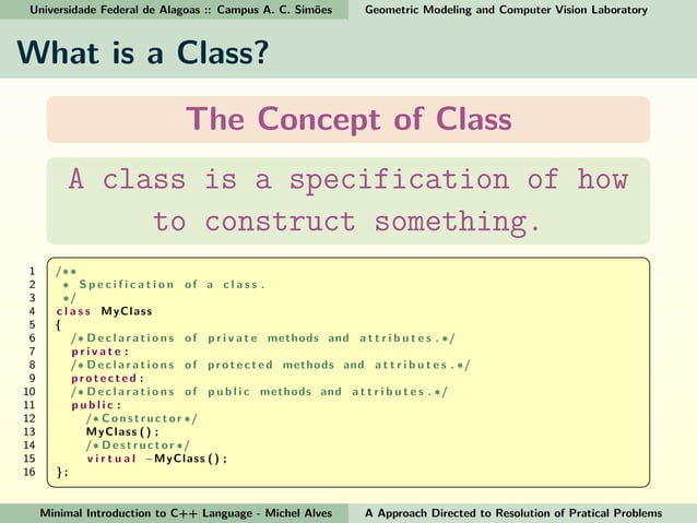 Minimal Introduction to C++ - Part II | PPT