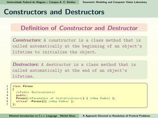 Minimal Introduction to C++ - Part II | PDF
