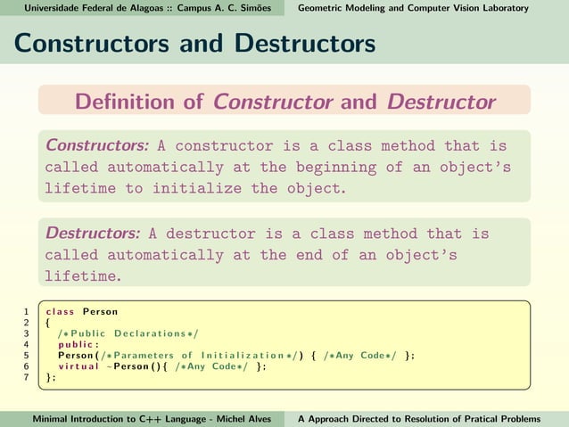 Minimal Introduction to C++ - Part II | PPT