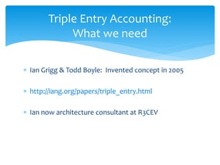 Feb 2016, Triple Entry Accounting: Reducing Financial Fraud Using ...
