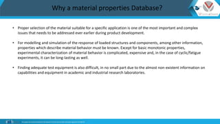 Material Database's State of the Art | PPTX