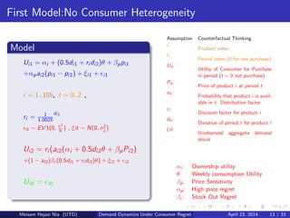 Demand Dynamics Under Consumer Regret: An Empirical Analysis | PPT