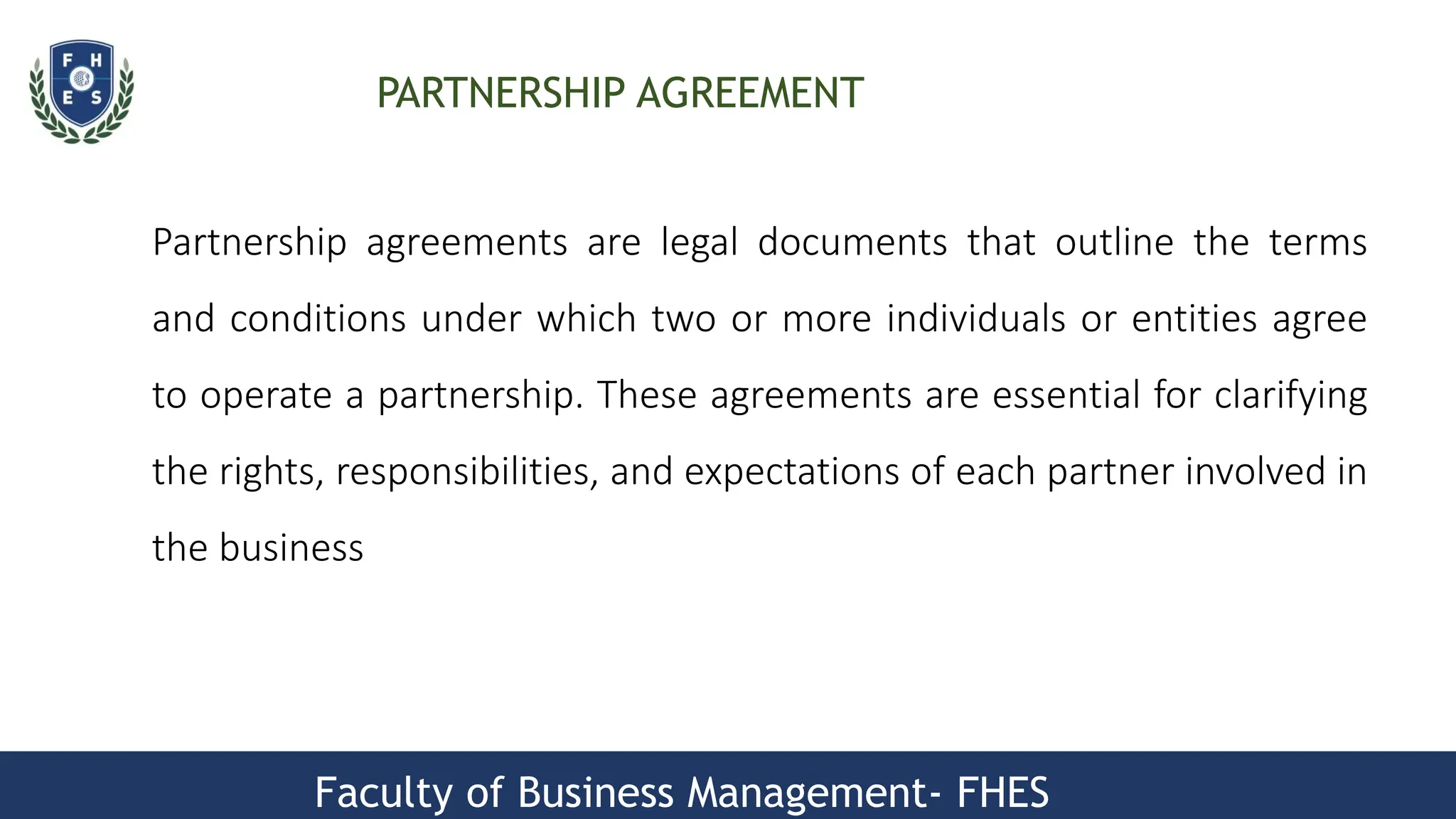 Define the partnership and its salient features. | PPT