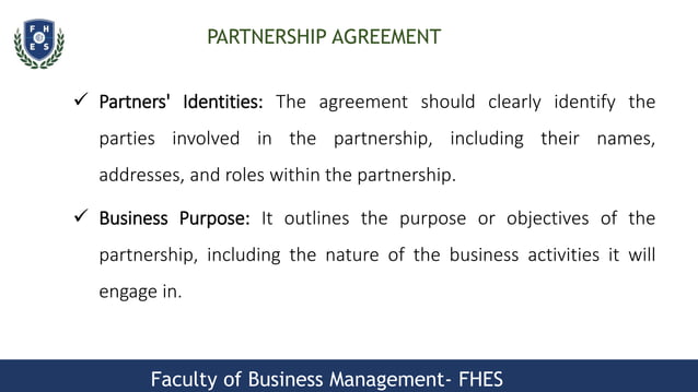 Define the partnership and its salient features. | PPT