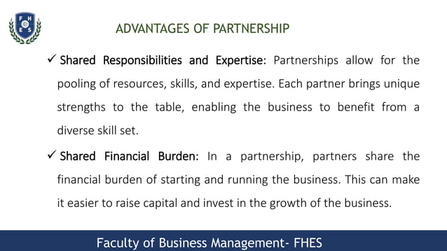 Define the partnership and its salient features. | PPTX