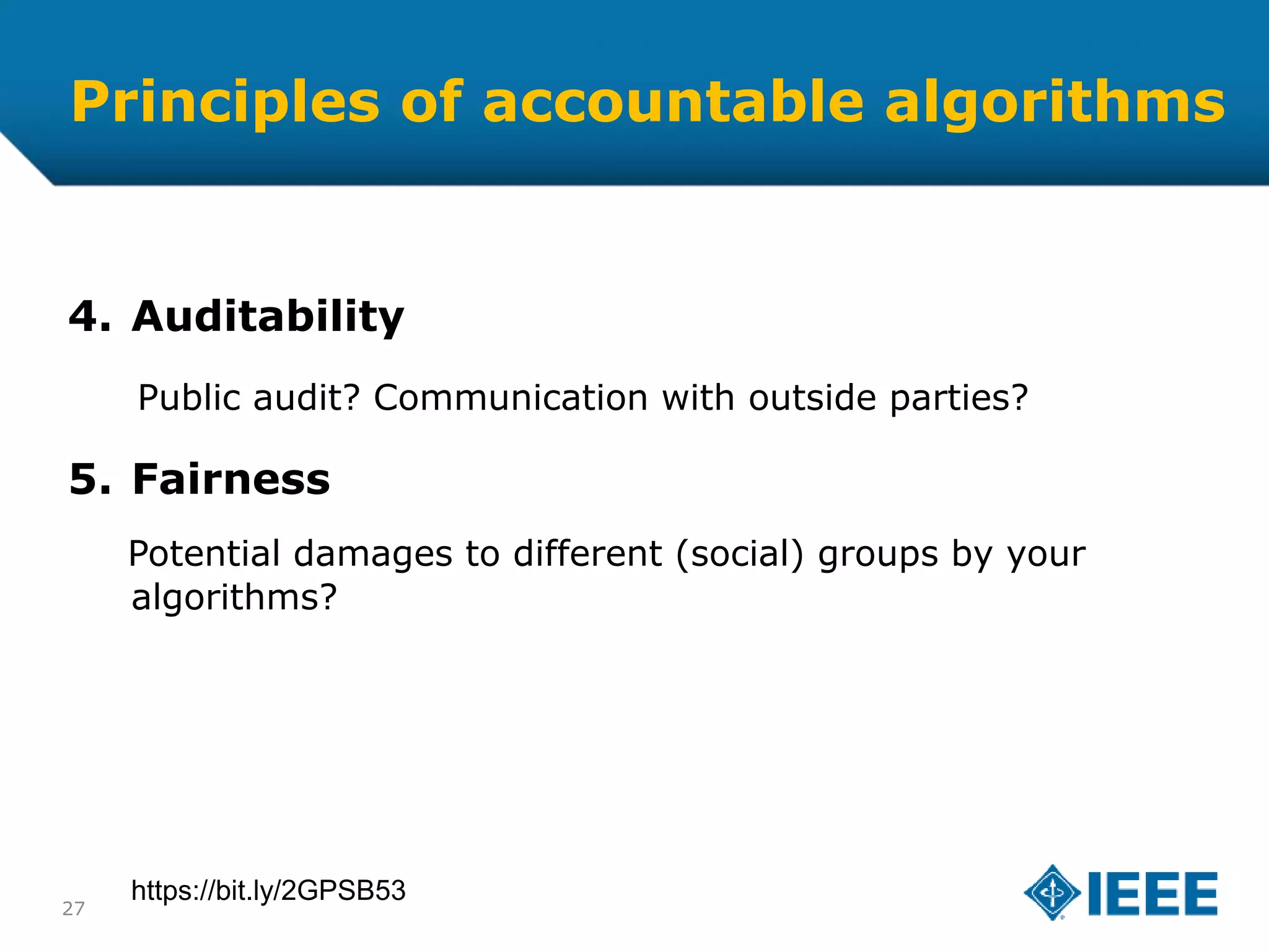 Ethical Issues in Machine Learning Algorithms (Part 2) | PPTX