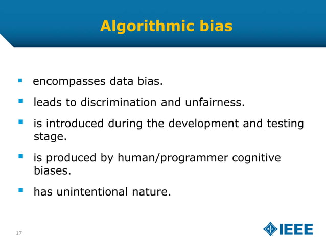 Ethical Issues in Machine Learning Algorithms (Part 2) | PPTX