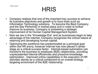 Comprehensive HRIS (Human Resources Information System) | PDF