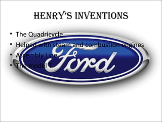 Life and Times of Henry Ford | PPT