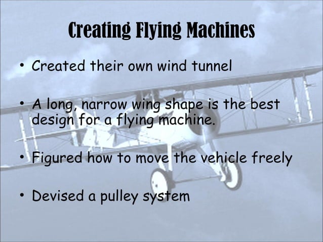 The Wright Brothers | PPT | Air Travel | Travel Type