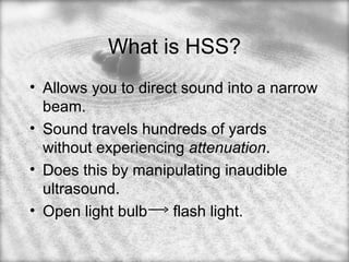 Hypersonic Sound | PPT