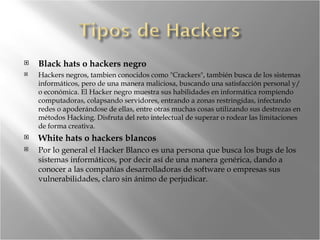 Hackers y Crackers | PPT