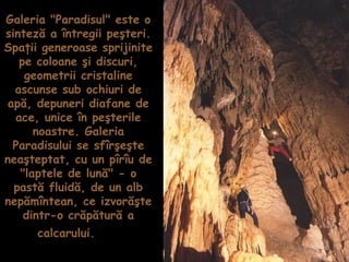 Pesteri din Romania | PPT