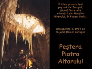 Pesteri din Romania | PPT