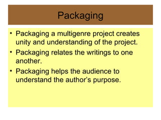 Multigenre Project | PPT
