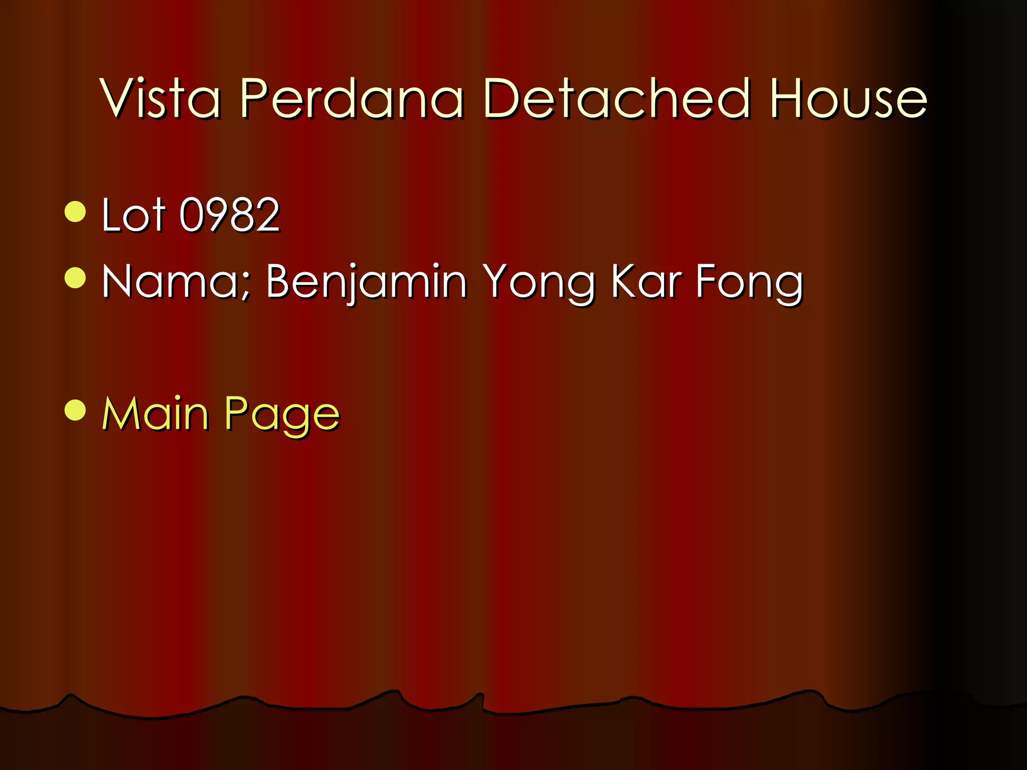 Vista Perdana Plan Layout Phase 1 | PPT