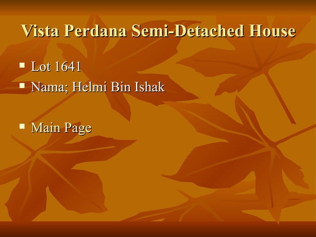 Vista Perdana Plan Layout Phase 1 | PPT | Houses | Real Estate