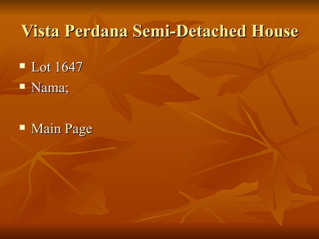 Vista Perdana Plan Layout Phase 1 | PPT | Houses | Real Estate