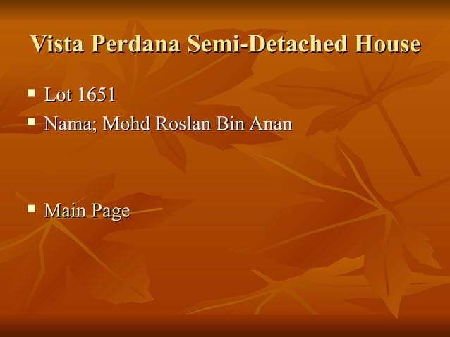 Vista Perdana Plan Layout Phase 1 | PPT | Houses | Real Estate