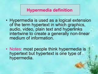 hypermedia | PPT