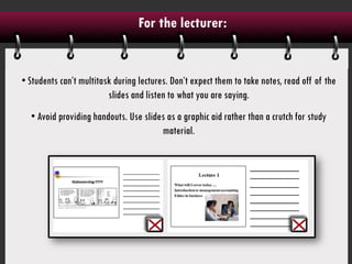 PowerPoint slide design tips for students and lecturers | PPT