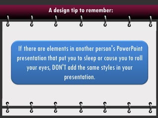 PowerPoint slide design tips for students and lecturers | PPT