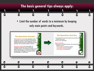 PowerPoint slide design tips for students and lecturers | PPT