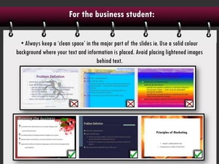 PowerPoint slide design tips for students and lecturers | PPT