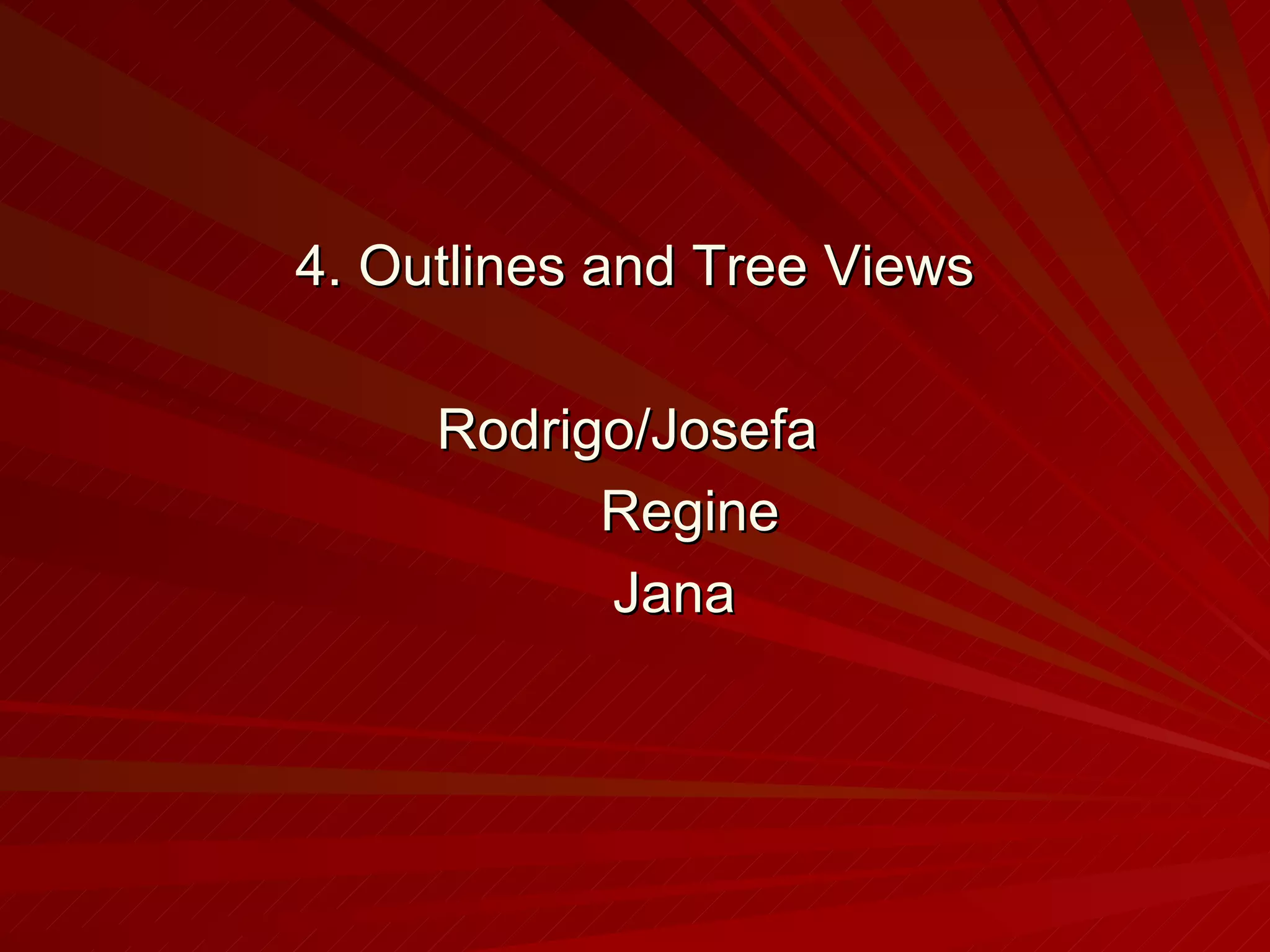 Hierarchical Model Representing Trees Structure | PPT