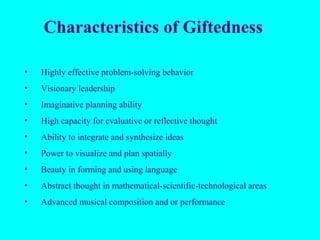 Gifted and Talented | PPT