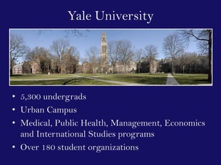 Chapter Plan Challenge — Yale | PPTX