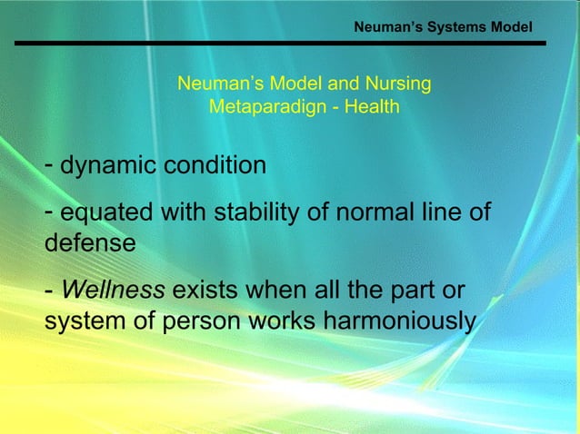 Betty Neuman Systems Model | PPT