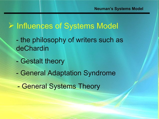 Betty Neuman Systems Model | PPT