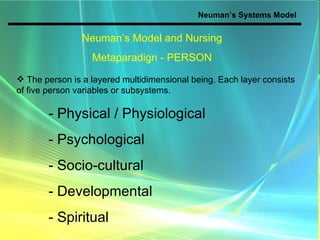 Betty Neuman Systems Model | PPT
