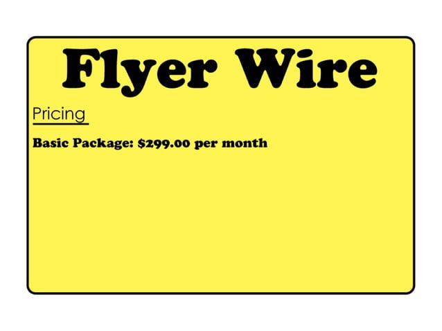 Flyer Wire | PPT