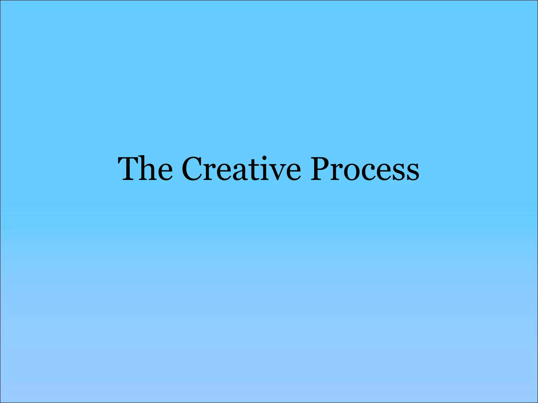 Creative Process | PPT