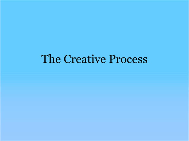 Creative Process | PPT