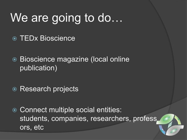 Bioscience - induction presentation | PPTX