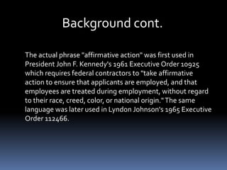 Affirmative Action | PPTX