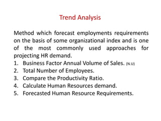 Techniques for Forecasting Human Resources | PPTX