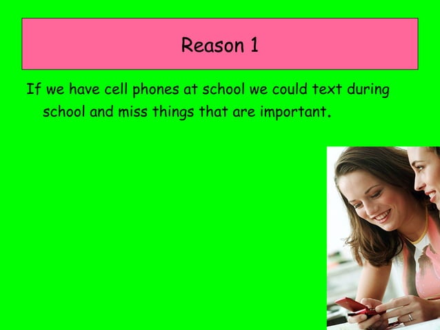 No Cell Phones in School | PPT | Smartphones | Consumer Electronics