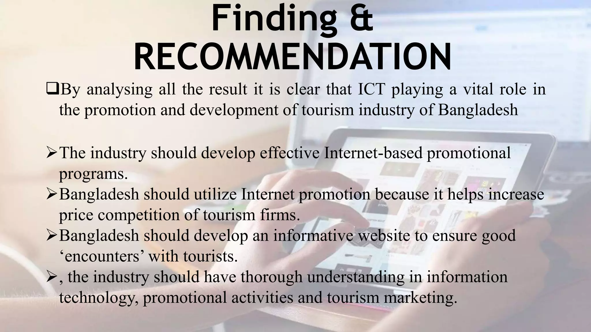 Role of ict in tourism .pptx