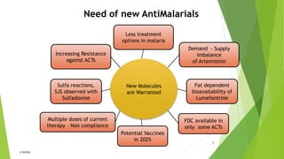 Presentation on new generation of antimalarial drugs-1.pptx ...
