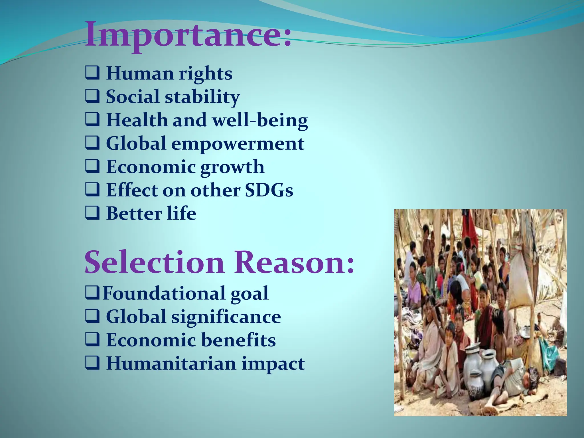 Presentation about no poverty in the world | PPTX