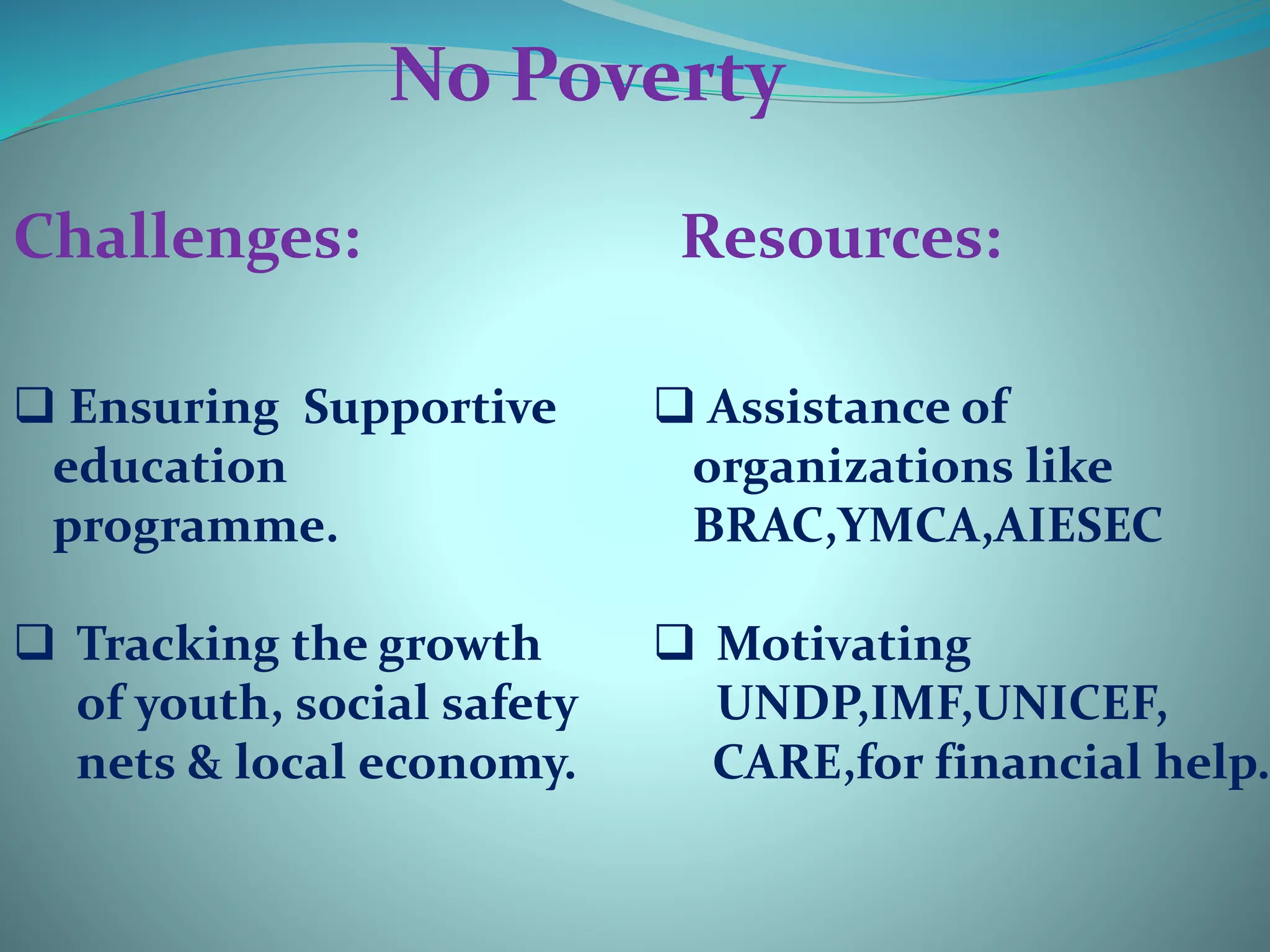 Presentation about no poverty in the world | PPTX