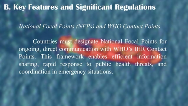 The Maritime declaration of health and the requirements of the ...