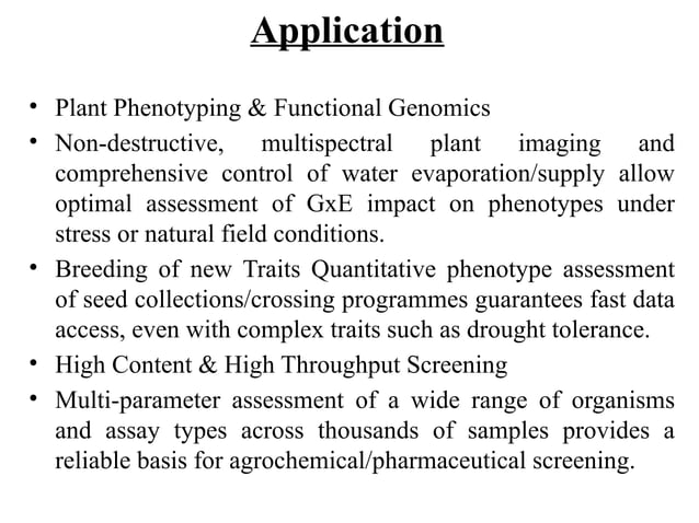 High throughput phenotyping : A comprehensive assessment | PPTX