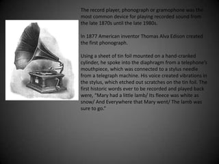 Evolution of music players | PPTX