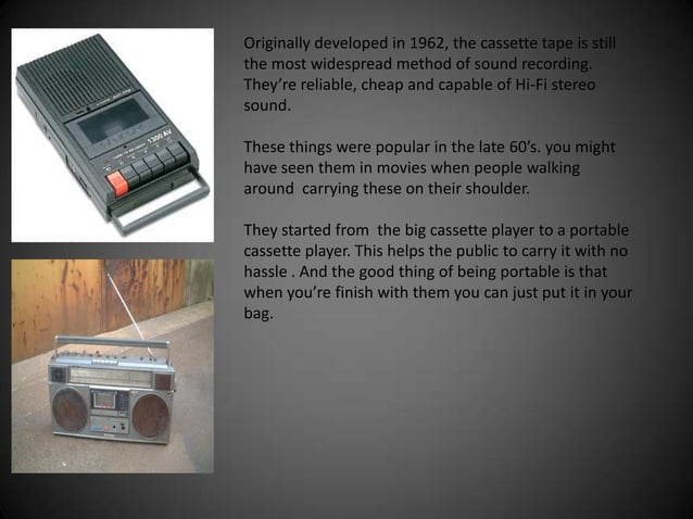 Evolution of music players | PPTX